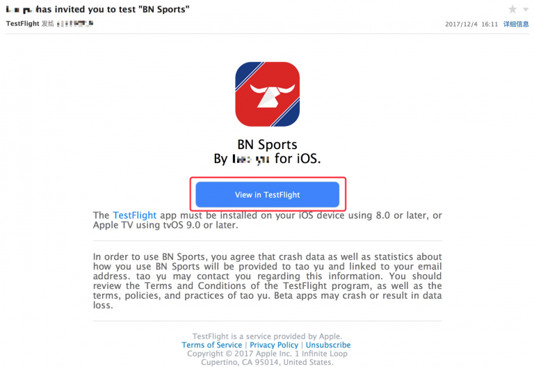 使用 Testflight 进行 Ios App 内测 Ifeegoo